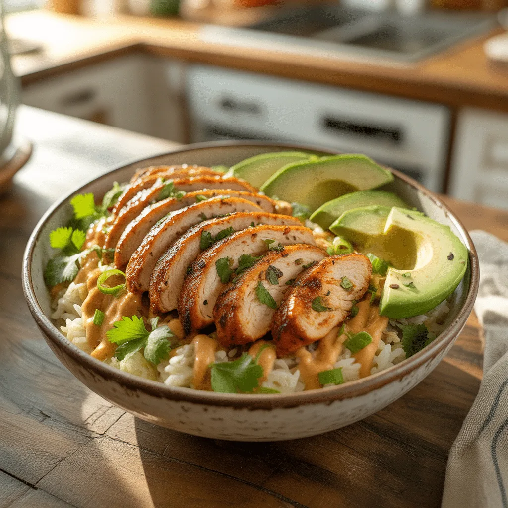 Easy and Flavorful Cajun Chicken Rice Bowl Recipe - chefsavory.com