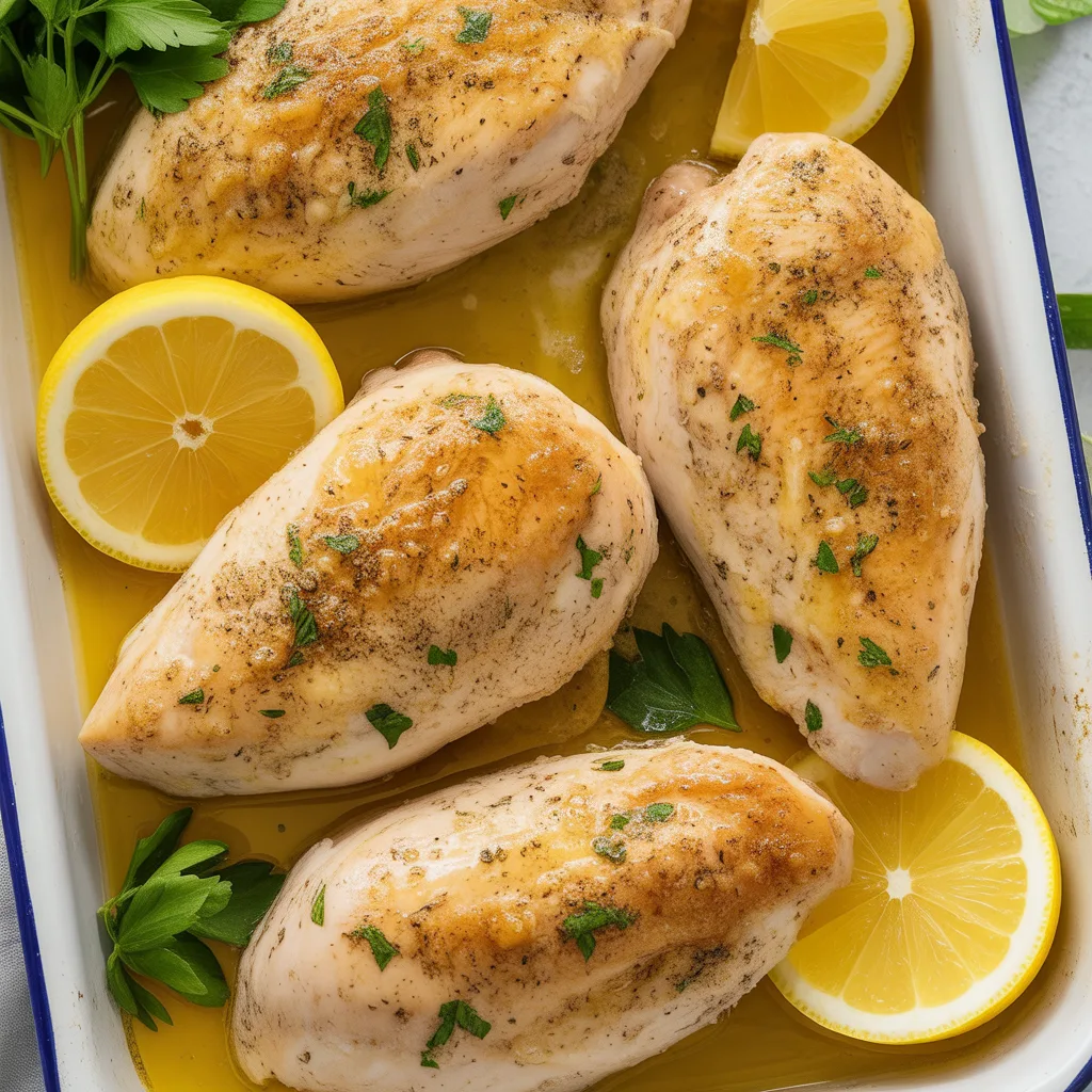 Oven-Baked Chicken Breast with Lemon Pepper Butter from Chef Ben ...